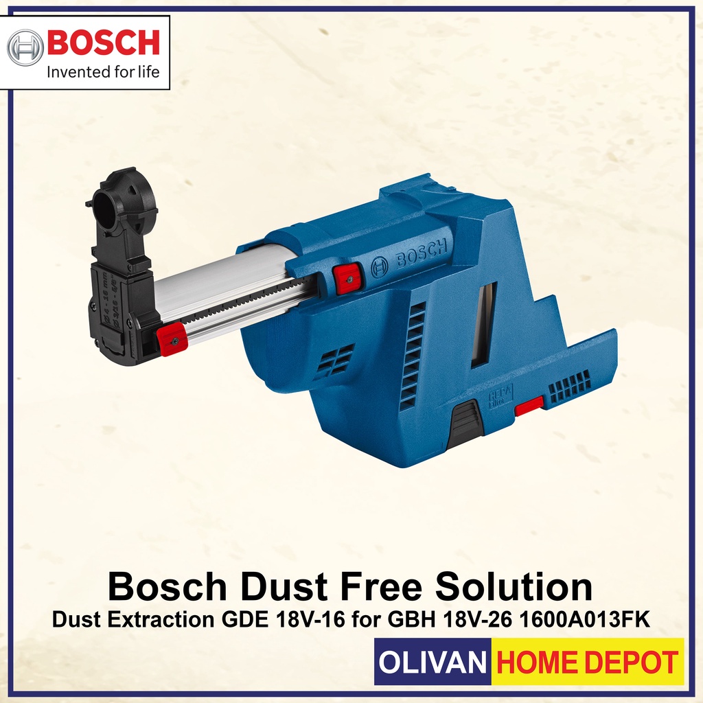 BOSCH Power Tool Dust Free Solution GDE 18V-16 Dust Extraction for GBH ...