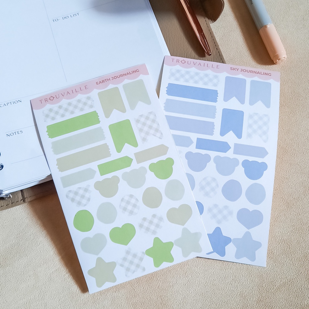 Cute Journal Sticker HVS by TROUVAILLE STUDIO/Bullet Journaling Journal ...