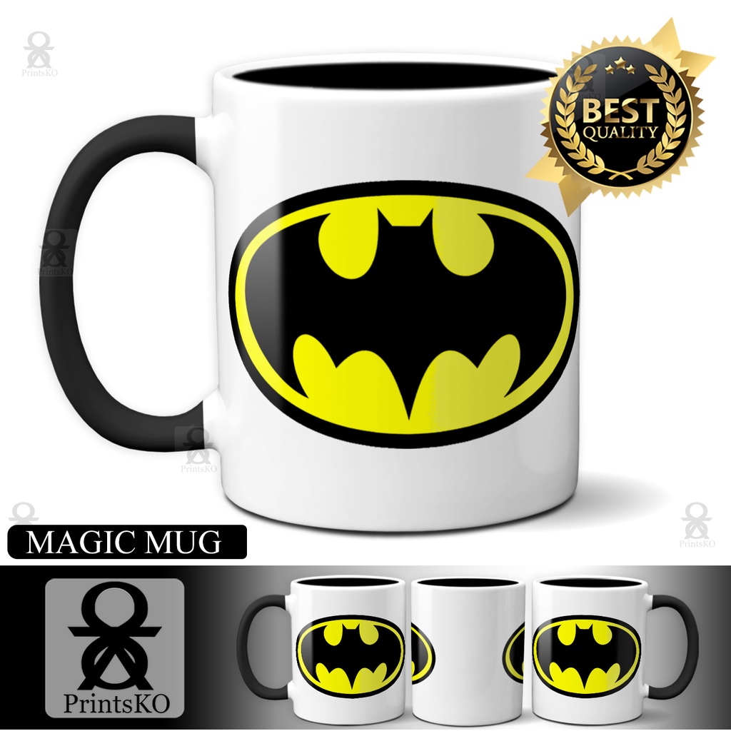 Batman Magic Mug or White Mug - Design | Shopee Philippines