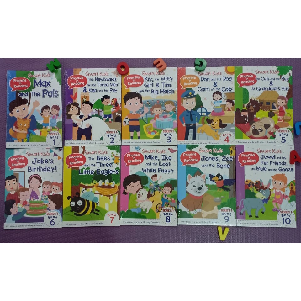 Smart Kids Phonics in Reading Series 1 Set of 10 books Introduction to ...