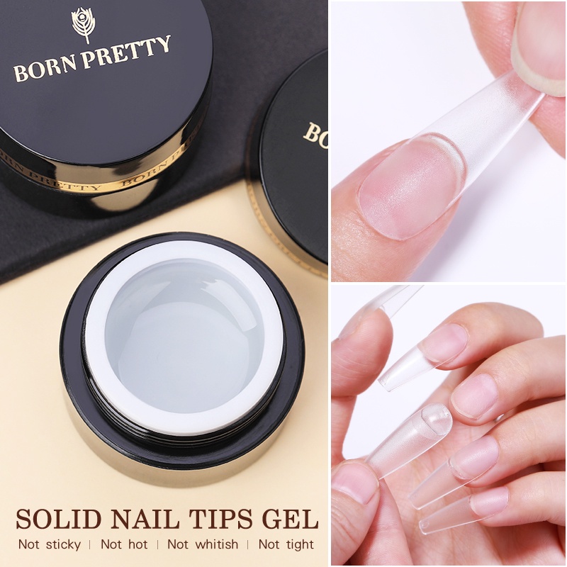 Born Pretty Solid Nail Tips Gel Polish For Extension Stick Fake ...