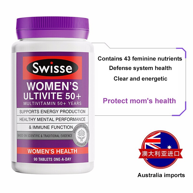 Swisse 50+ multivitamin mineral Tablets for men and women aged over 50+ Multivitamin mineral ...