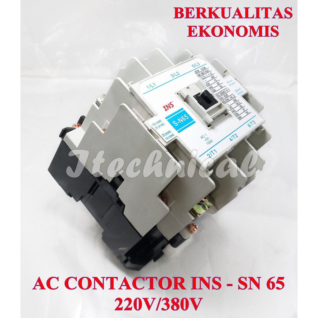 Magnetic CONTACTOR SN-65 220V 380V / AC CONTACTTOR SN 65 220VAC 380 VAC ...