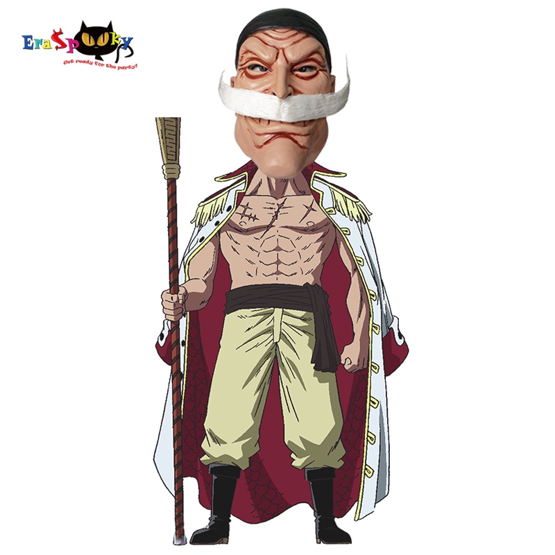 Japanese Anime One Piece Cosplay Edward Newgate Mask Pirate Regiment ...