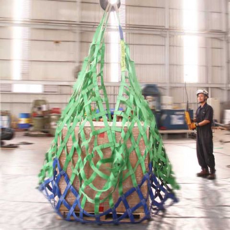 Ycaruz 1T Lifting Cargo Net Purpel Webbing Cargo Net Purpule and Green ...