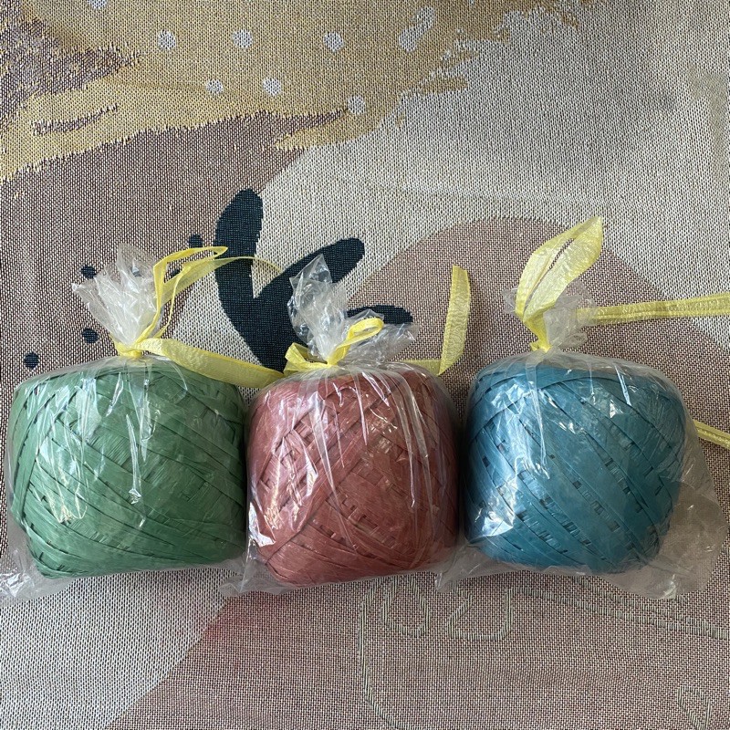 COD J&T EXPRESS Gold Star Hard Plastic Twine Straw Tali Panali Plastic ...