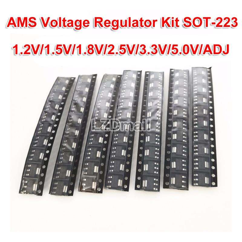70pcs AMS1117 Voltage Regulator Kit SOT-223 1.2V/1.5V/5.0V/ADJ AMS1117-3.3V AMS1117-3.3 AMS1117 ...
