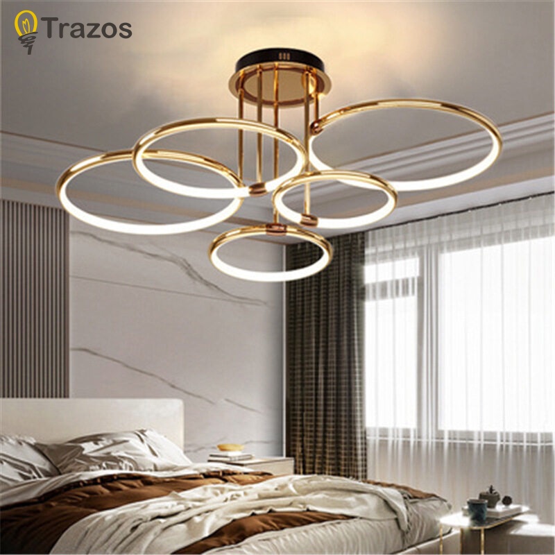 Trazos Post Modern Living Room Led Light Northern Europe Gold Hall ...