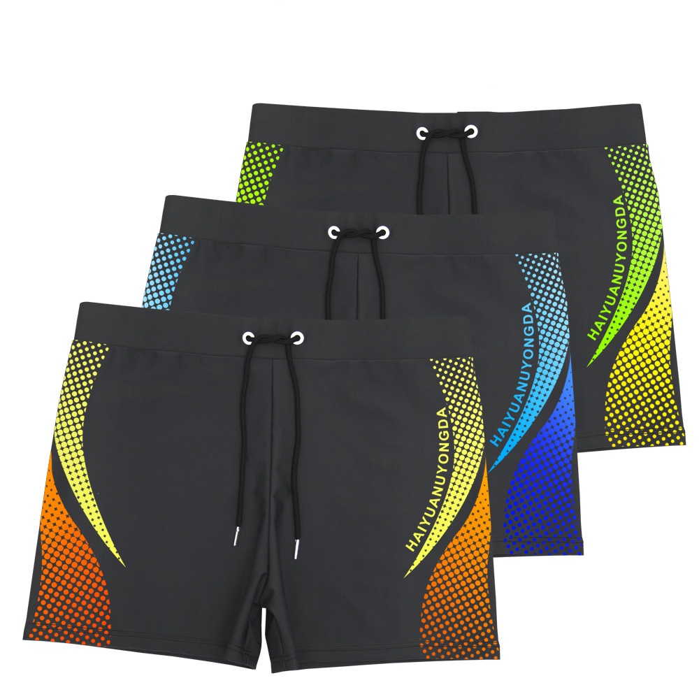 Store HERA QBN04 men's 4-way stretch boxer swimming trunks | Shopee ...