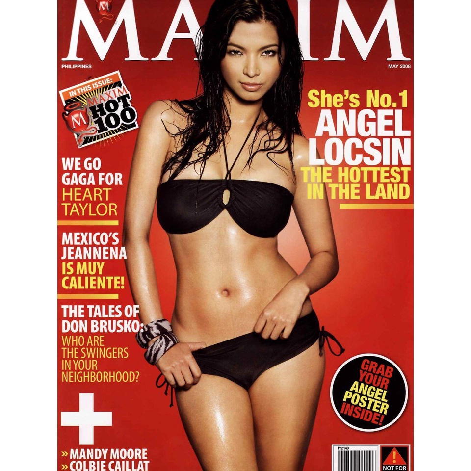 Maxim magazine May 2008 ANGEL LOCSIN | Shopee Philippines