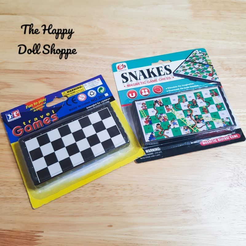 Mini Board Games Chess Snakes And Ladders | Shopee Philippines