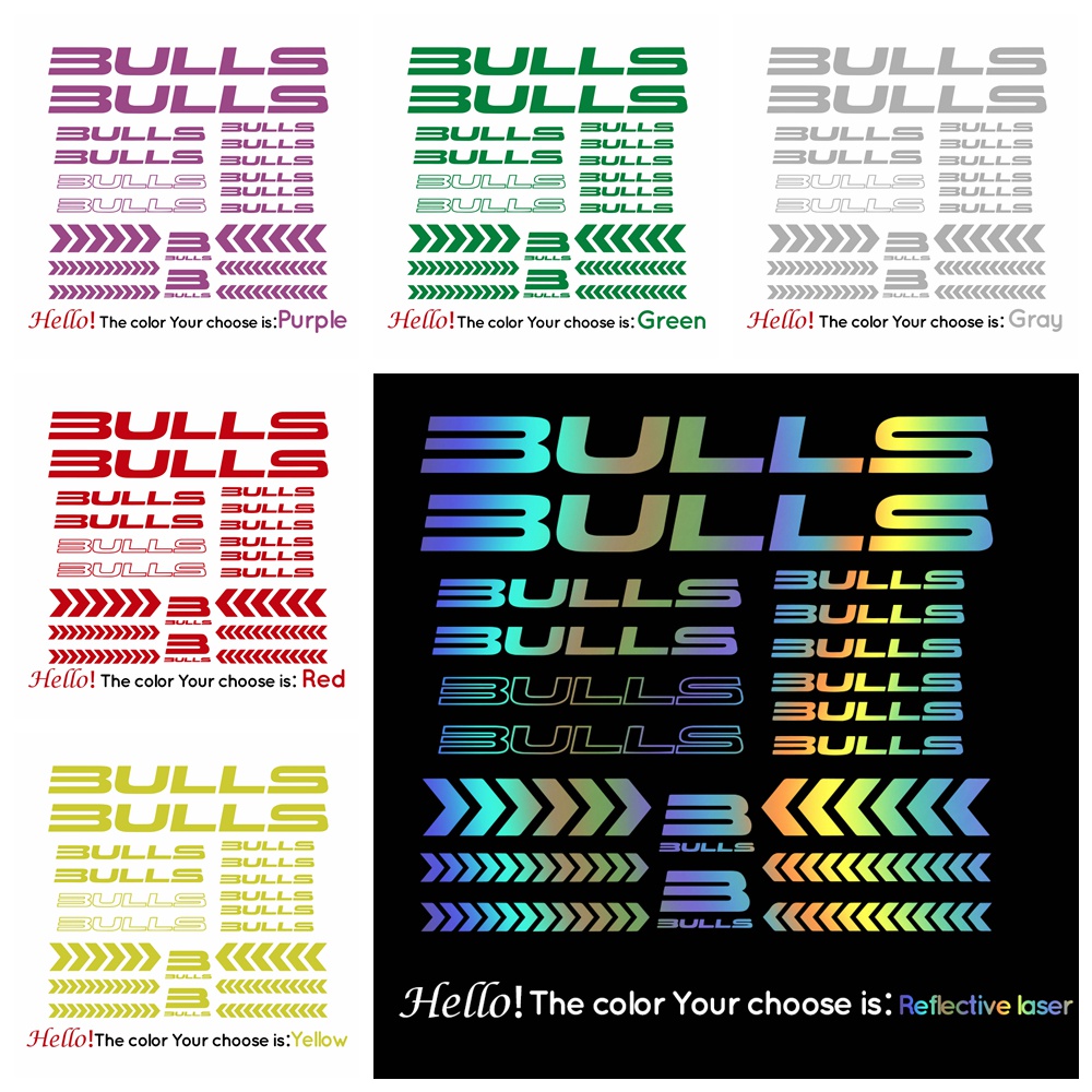 Eulls Bike Vinyl Decal Stickers Frame Cycle Bicycle Fork Black Blue ...