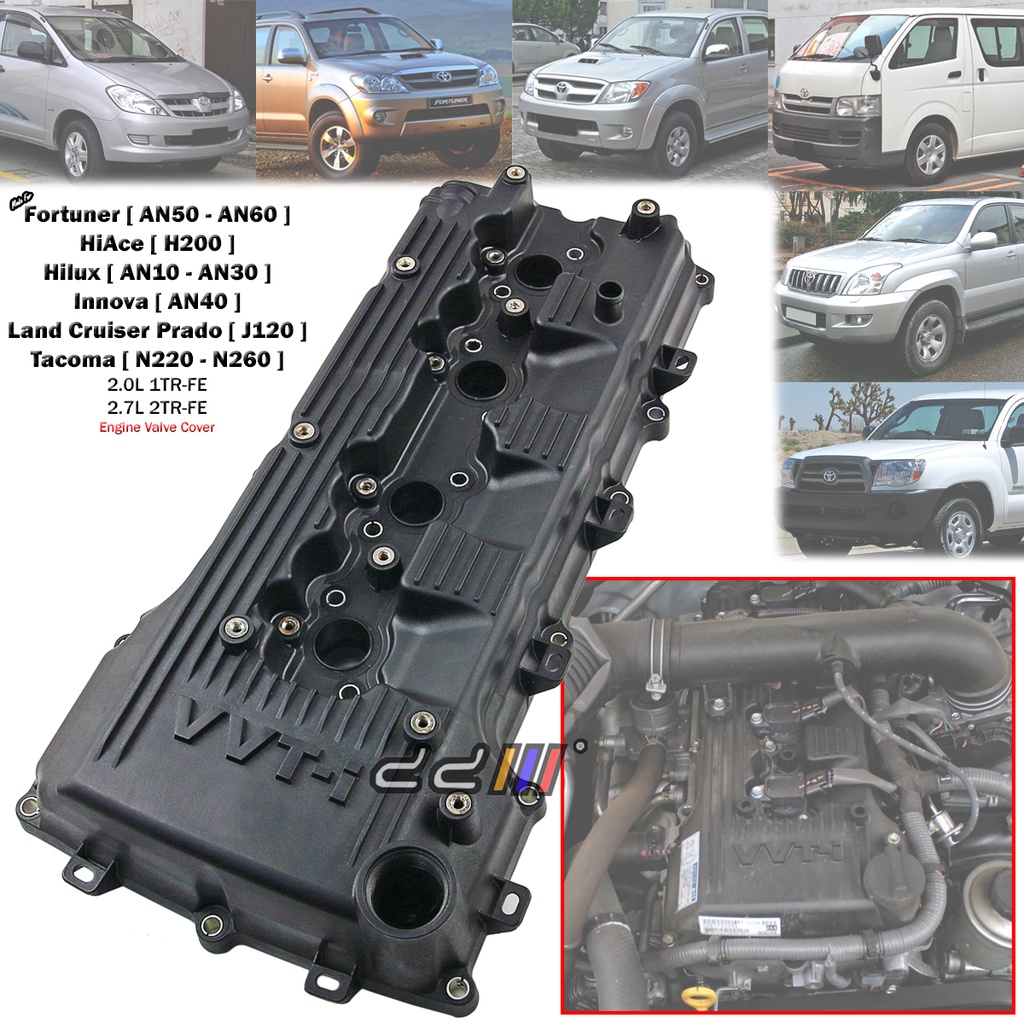 Toyota Innova TGN40 Fortuner Prado 120 Hiace Valve Cover 2.0 2.7 1TR ...