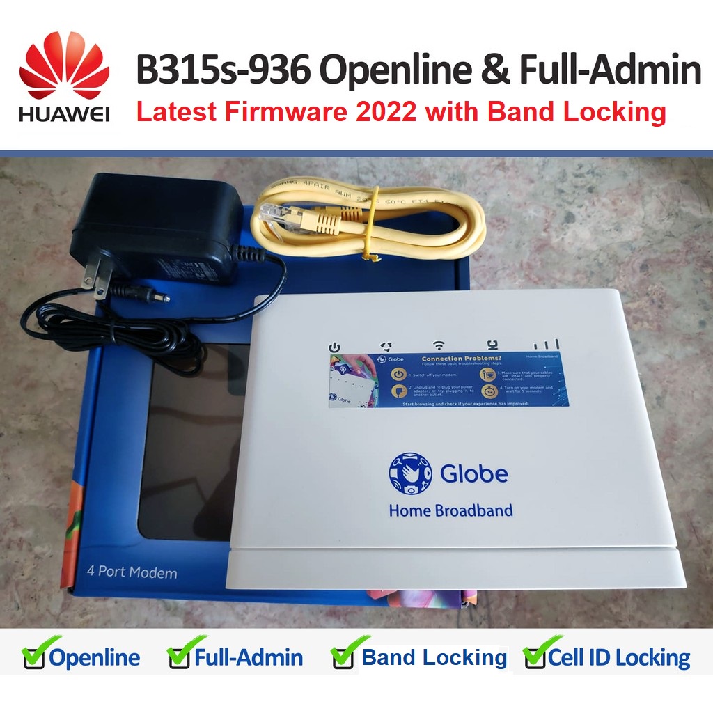 HUAWEI B315S 936 MODEM, OPENLINE FULL ADMIN LATEST FIRMWARE 2024 w ...
