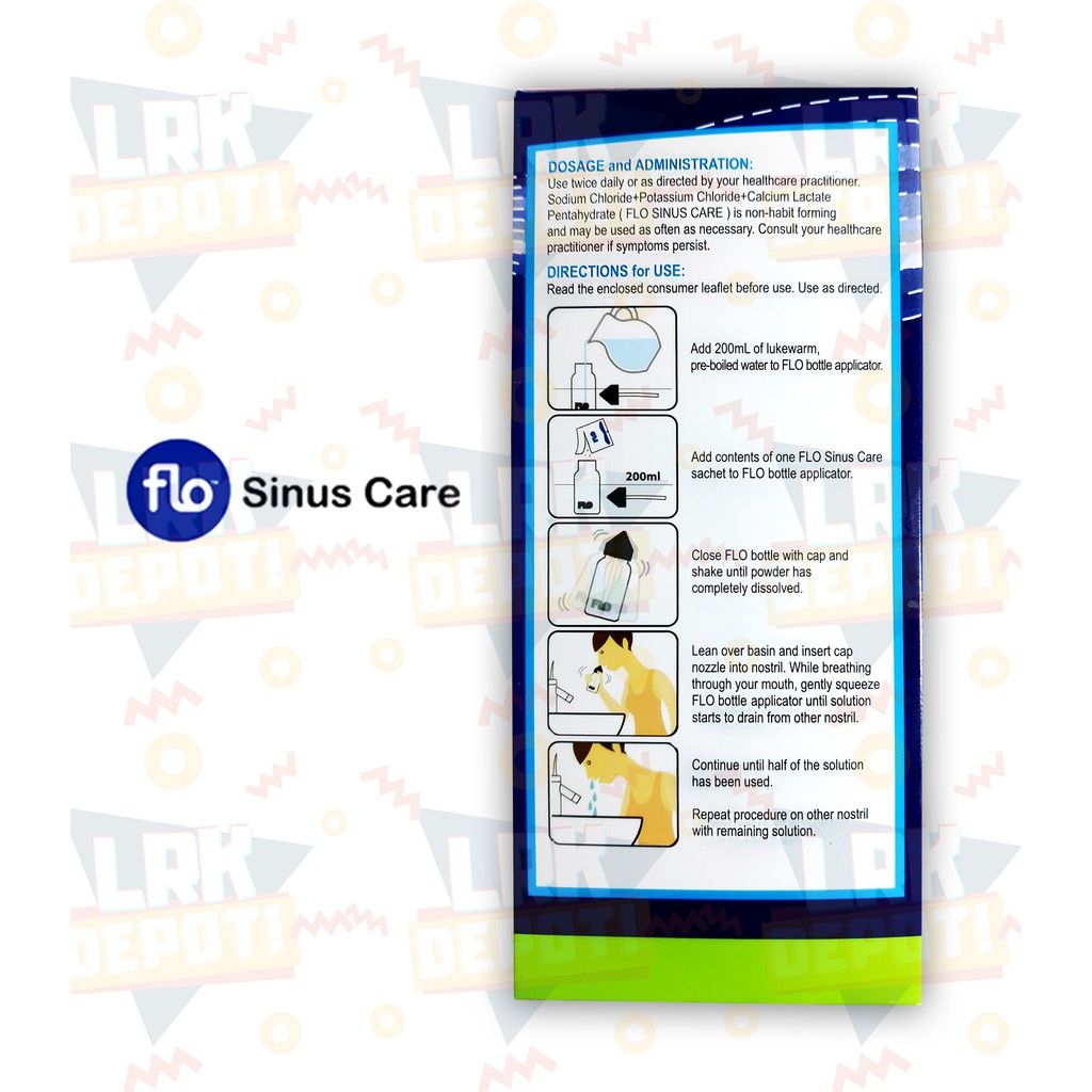 Flo Sinus Care Kit (Nasal Wash bottle / Sinus Irrigation / Neti Pot Set ...