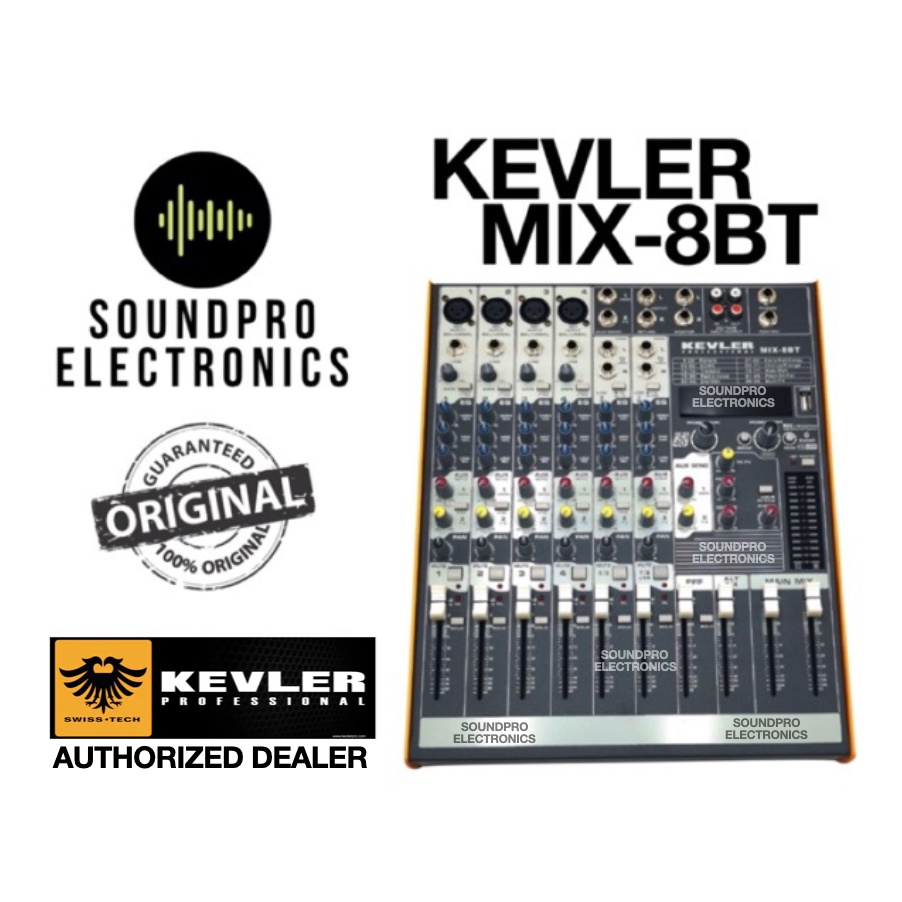 Kevler MIX-8BT 8 Channel Compact Mixer | Shopee Philippines