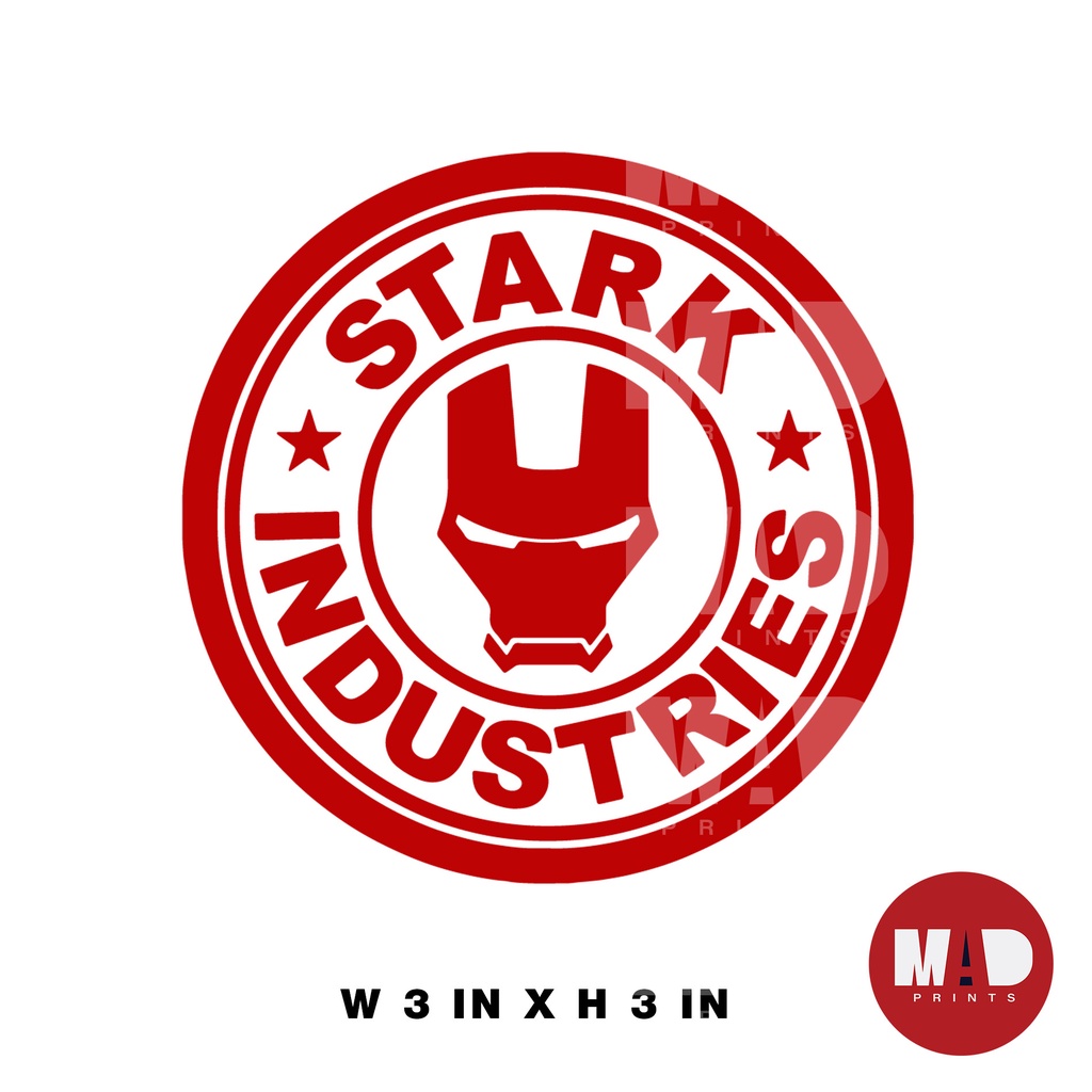 Stark Industries Logo Sticker Vinyl Decal | Shopee Philippines