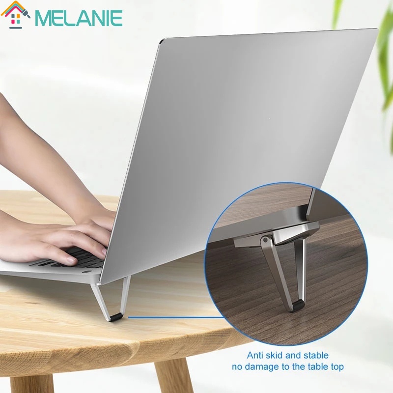 2Pcs/Set Mini Self-adhesive Fold Laptop Stand / Universal Portable ...