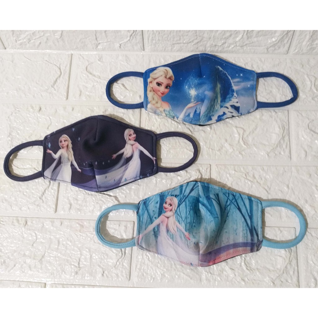 Face Mask for Kids (Pambata): Frozen-Inspired Elsa Design Washable ...