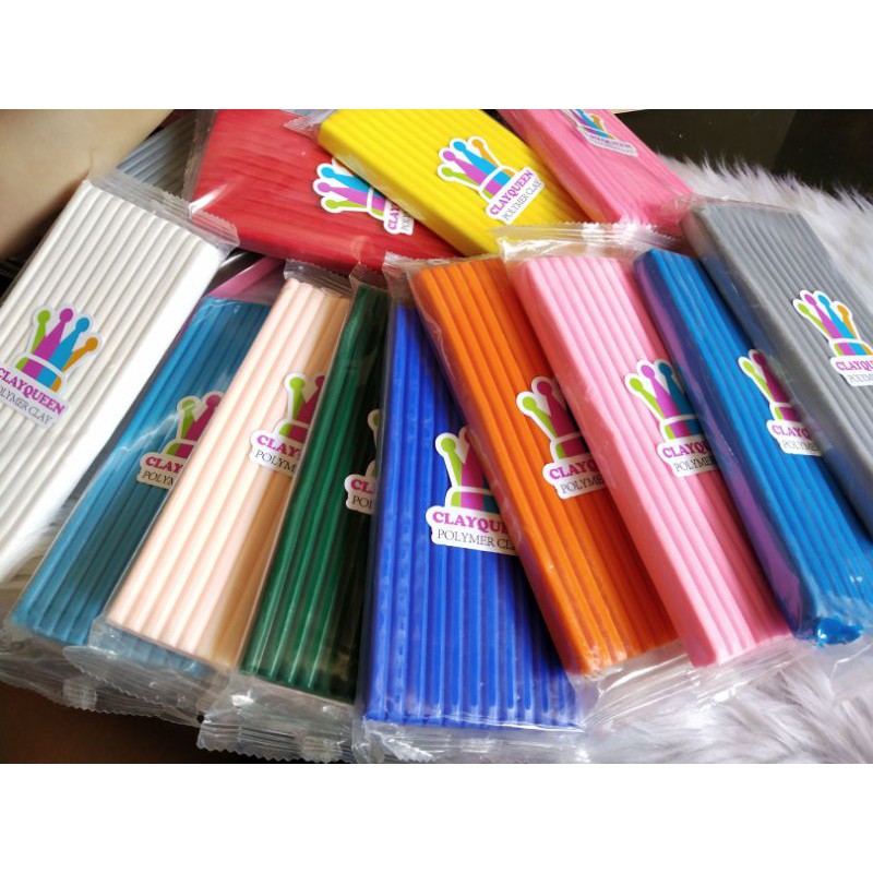 SALE! Clayqueen Polymer clay OLD STOCK HARD FIRM POLYMER CLAY | Shopee ...