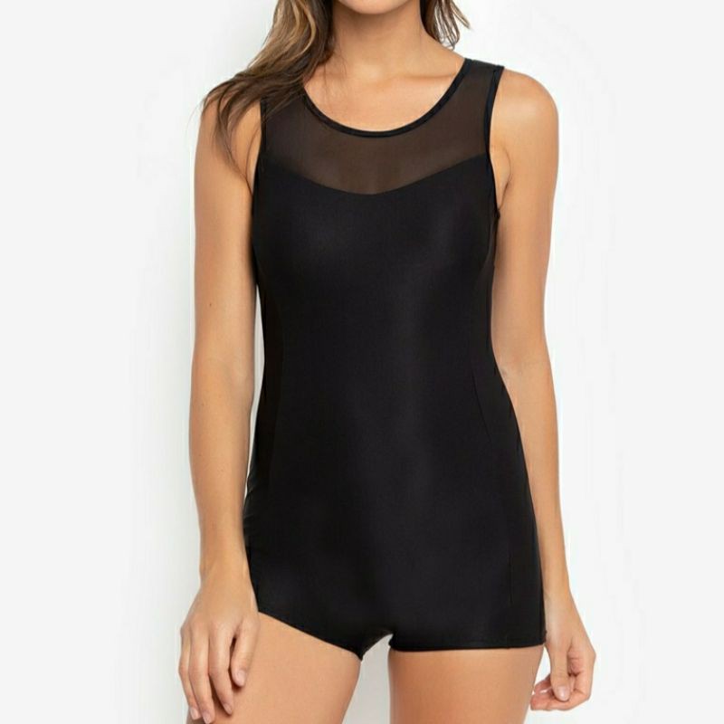 Sexy Mesh One Piece Swimwear Women Bathing Suit Push Up Monokini Dot ...