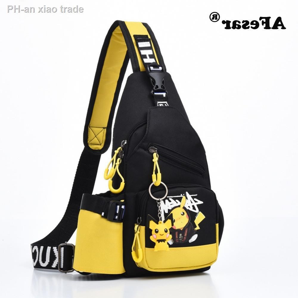 Men Women Go Pokemon Shoulder Bag Sling Chest Pack Canvas Sports ...