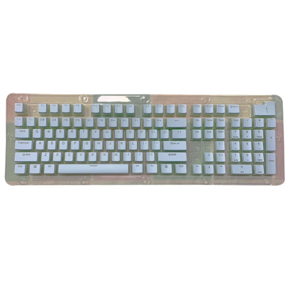 PBT pudding keycaps, glitter powder keycaps, semi transparent keycaps ...
