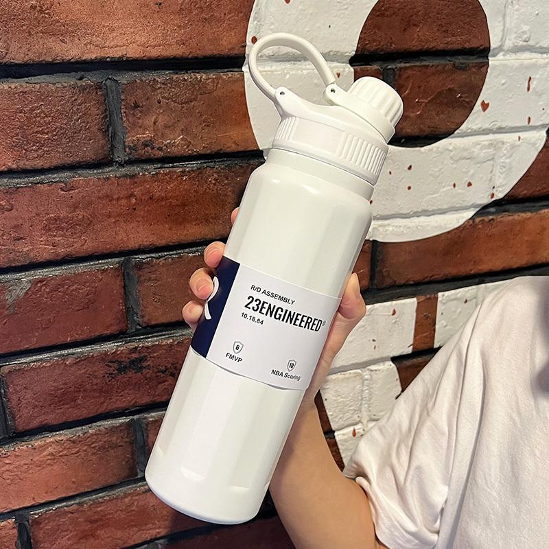 Simplified ins Feng Shui Cup Thermos Cup Large Capacity 820ml Thermos ...