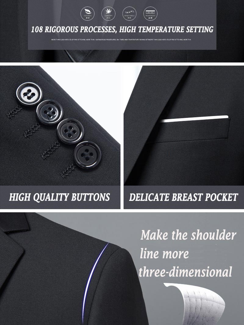 【Local Delivery】Men's Preferred Blazer Formal Business Outerwear Jacket ...