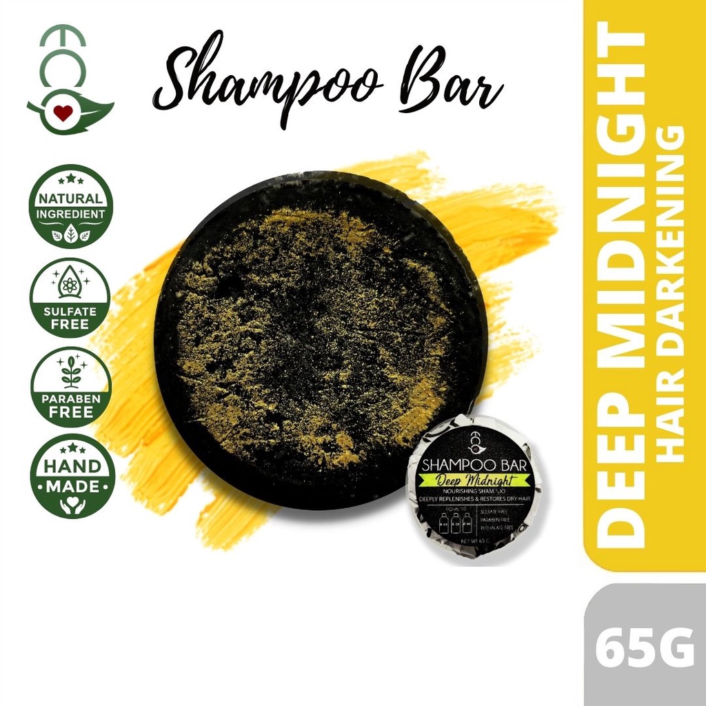 Eco Premium Deep Midnight Hair Darkening Shampoo and Conditioner Bar ...