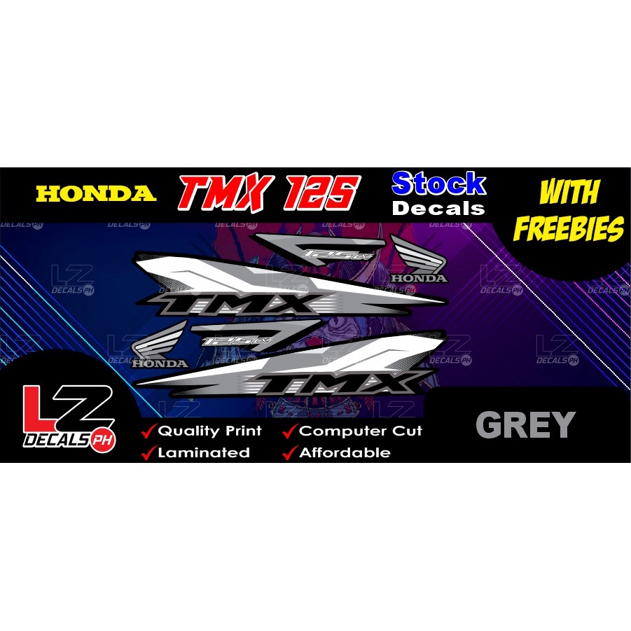 Honda TMX 125 Stock Decals/ Stickers with Freebies | Shopee Philippines
