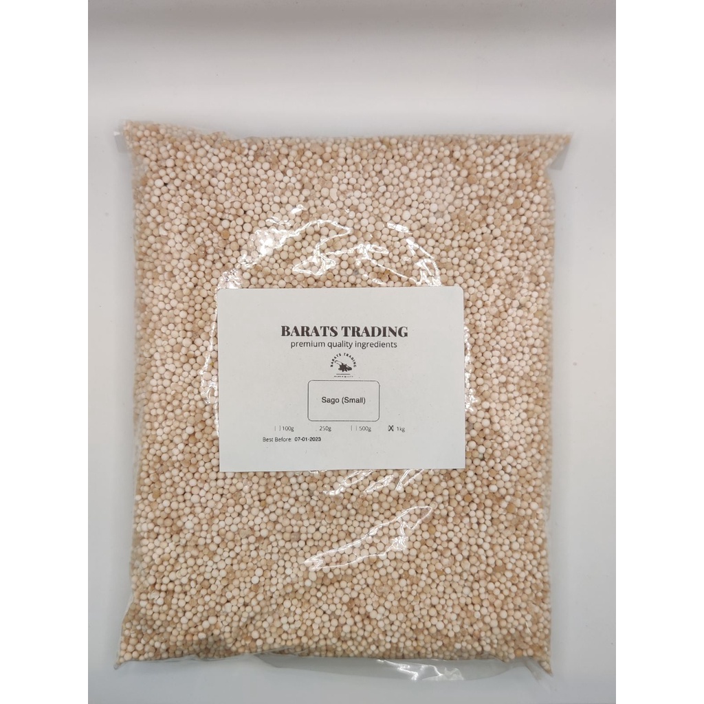Premium Quality Liberty Brand White Tapioca Pearl (Sago) 1kg Repack ...