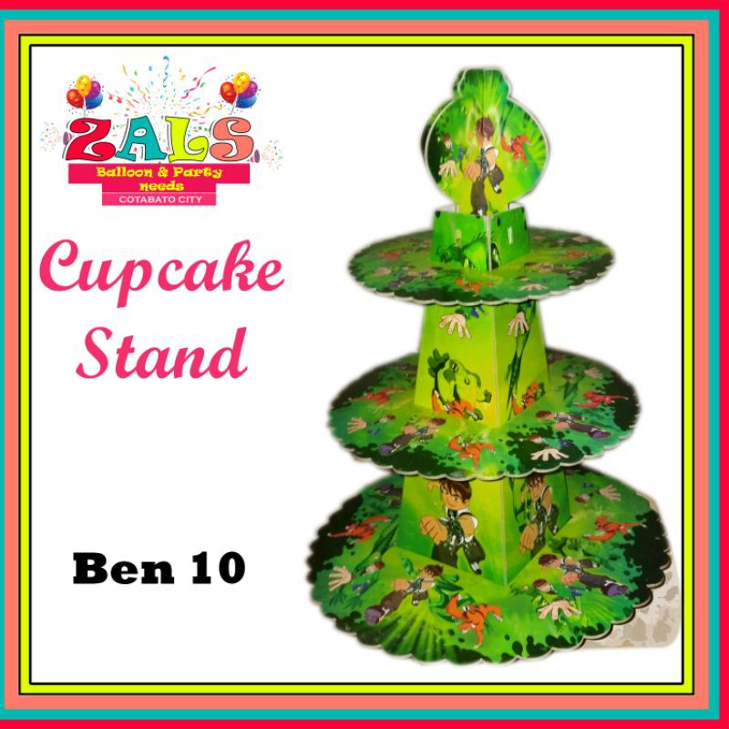 Cupcake Stand 3 layer Cartoons - BEN 10 | Shopee Philippines