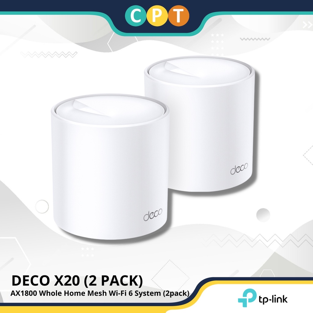 TP-Link Deco X20 AX1800 Whole Home Mesh Wi-Fi 6 System (2-pack ...