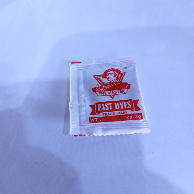 DYE (The Master Fast Dye) 5 sachet in one pack approx 2g | Shopee ...