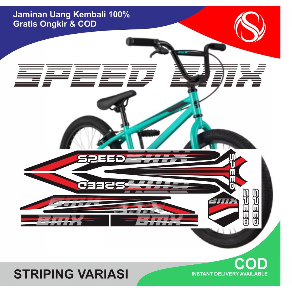 Bmx BIKE STICKER VARIATIONS / BMX BIKE STICKER DECAL VARIATIONS / SPEED ...