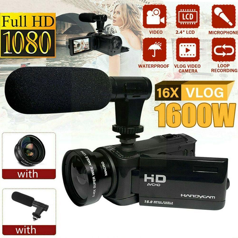 1080P HD 16X Zoom Digital Video Camera Professional DV Handheld ...