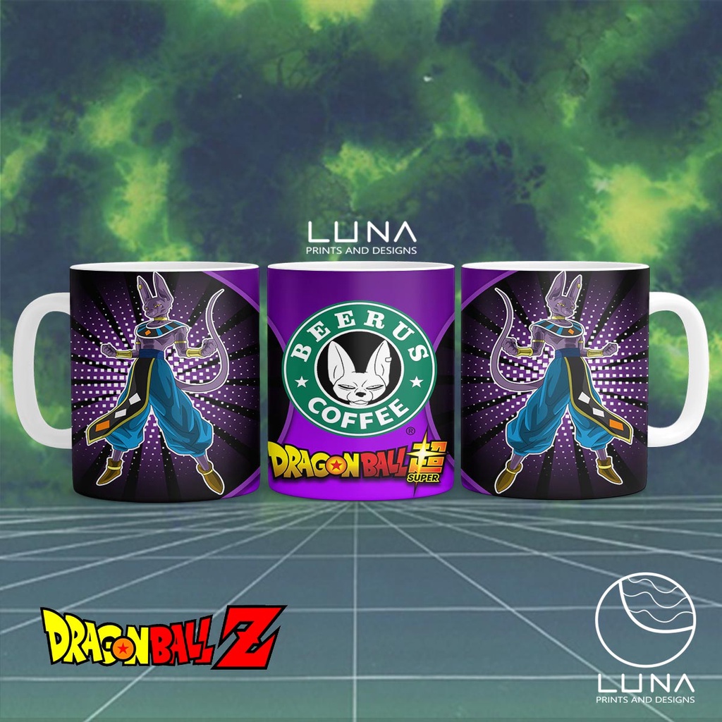 Dragon Ball Coffee Mug Collection (Beerus, Cell Frieza, Goku, Jiren ...