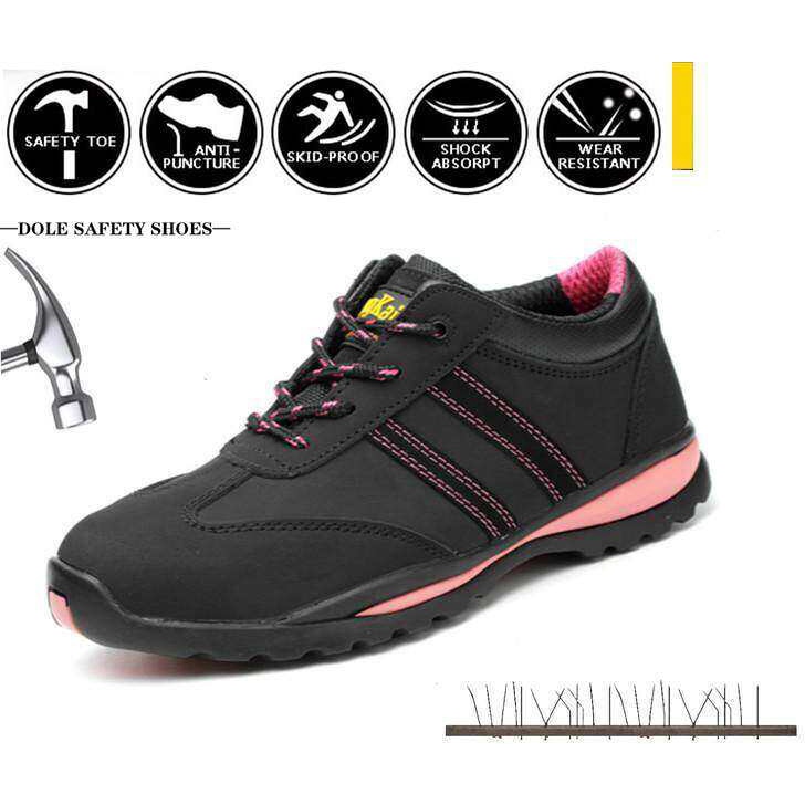 New lightweight women's labor insurance shoes anti-smashing and anti ...