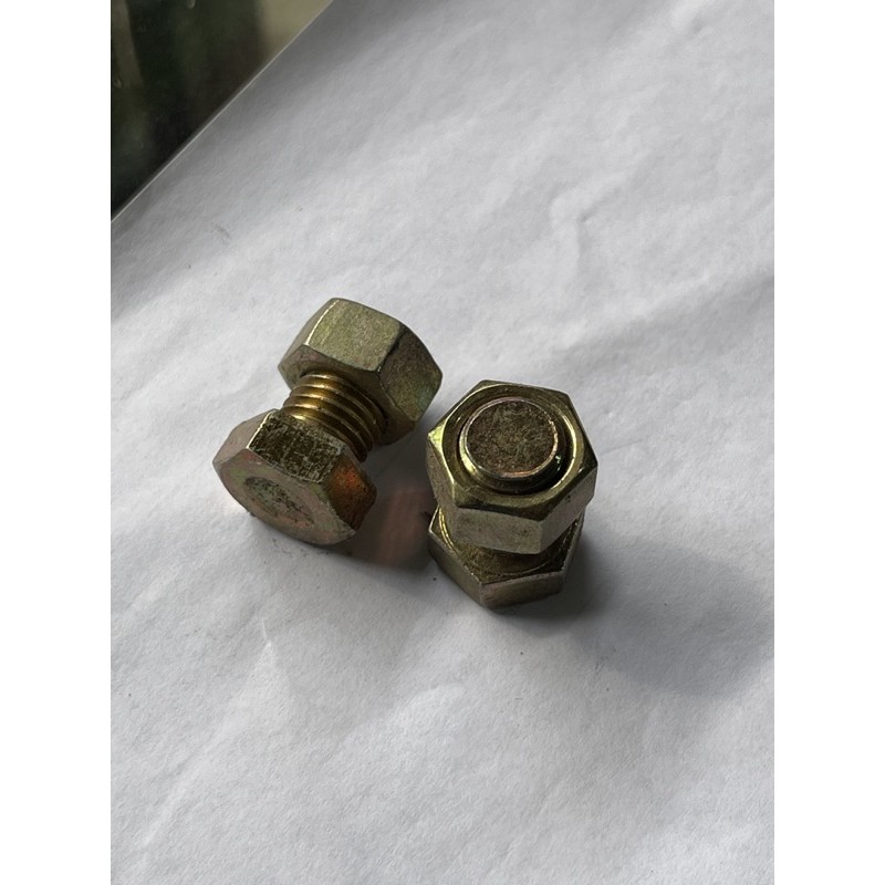 BMK M10 x 15 - YELLOW IRON NUT BOLT KEY 14 PJG 1.5 CM | Shopee Philippines