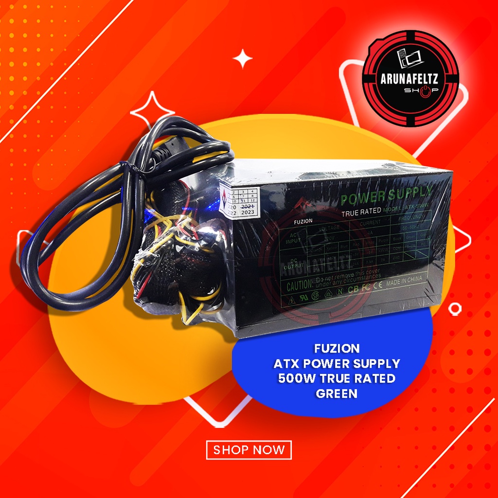500W FUZION GENERIC POWER SUPPLY (GREEN) | Shopee Philippines