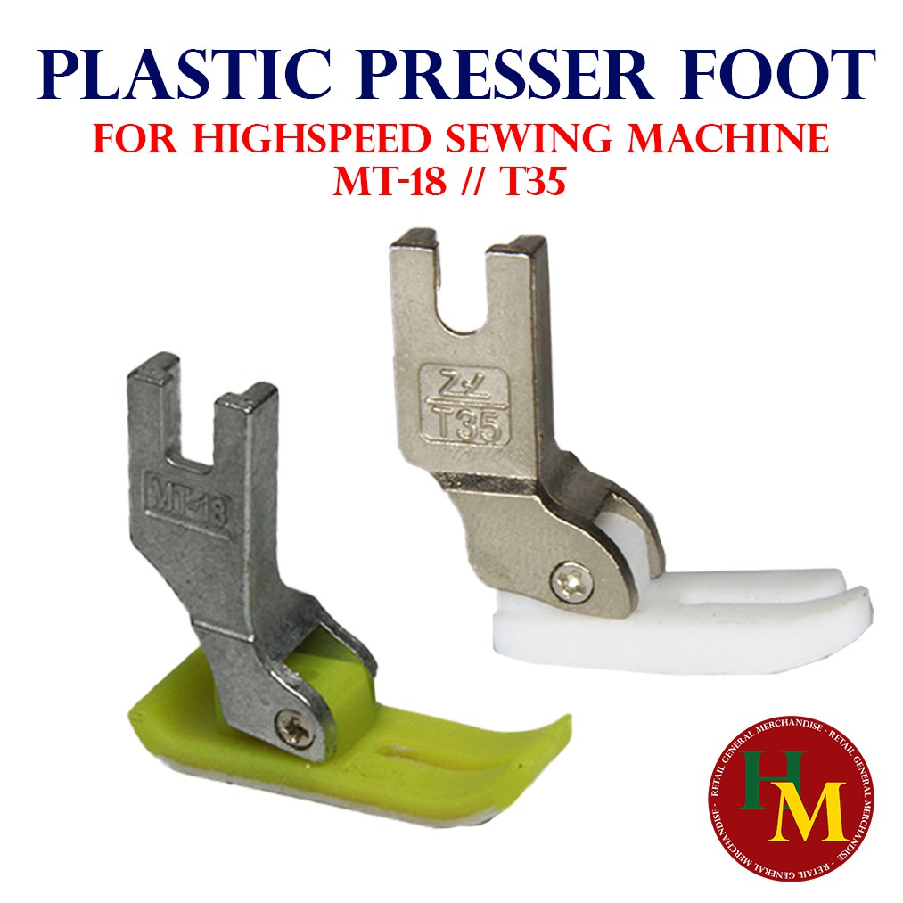 Plastic Sewing Presser Foot Teflon High Quality MT-18 & T35 // Sewing ...