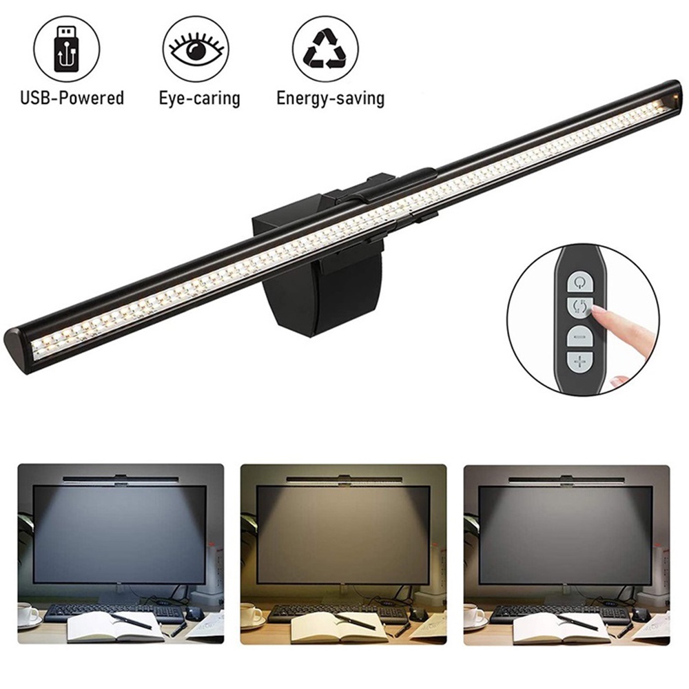 CANMEIJIA Screen LED Bar Desk Lamp Pc Computer Desktop Display Dimmable ...