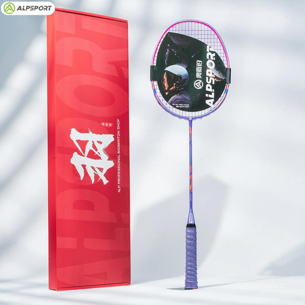 Alpsport Gj 10u G5 52g Max 35 Lbs Purple Badminton Racket 100% Original ...