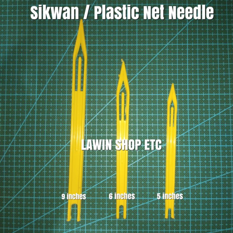Sikwan 1 or 3 pcs. / Plastic Fishing Net Needle 5", 6", and 8 inches ...
