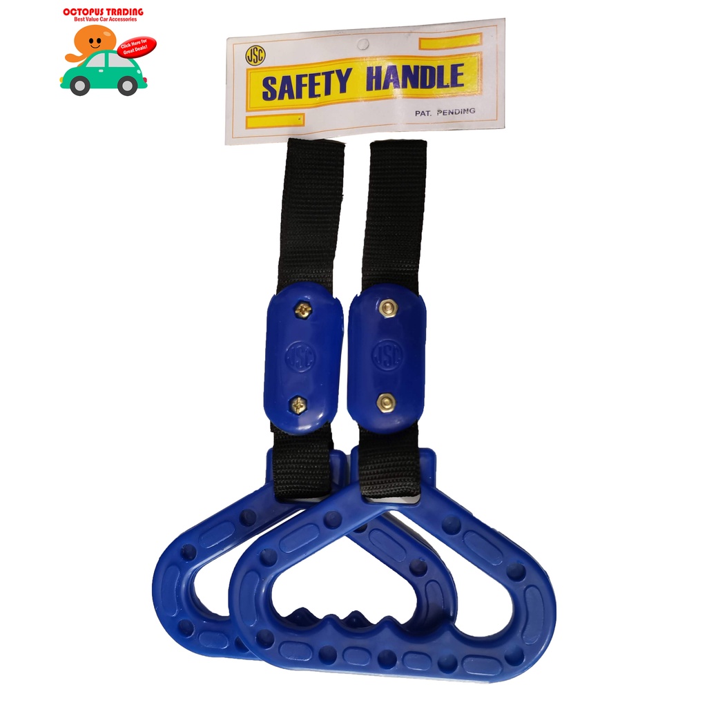 Universal Car Safety Grab Handles Automobile Secure Blue Red Black Set ...