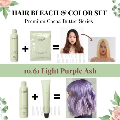 10.61 LIGHT PURPLE ASH BUNDLE! Bremod Premium Series Hair Color with ...