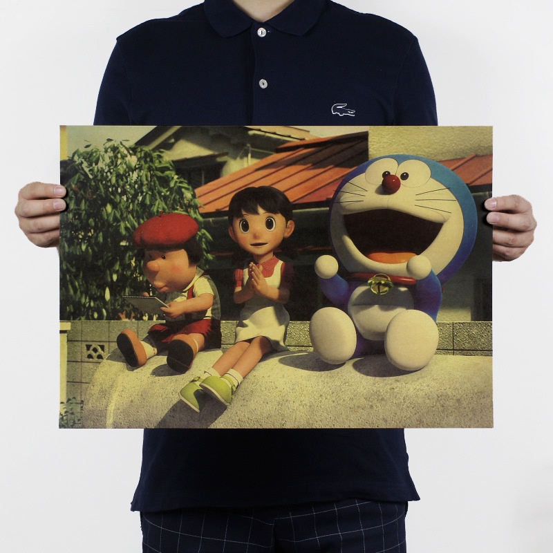 Doraemon /E/Walk with me/Animation kraft paper poster decoration ...