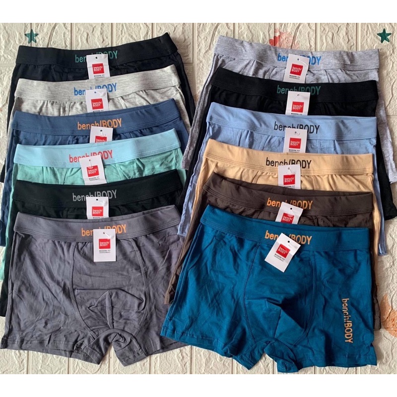 #12-6 PCS BOXER PLAIN INSIDE GARTER MENS GOOD QUALITY COD COTTON ADULT ...