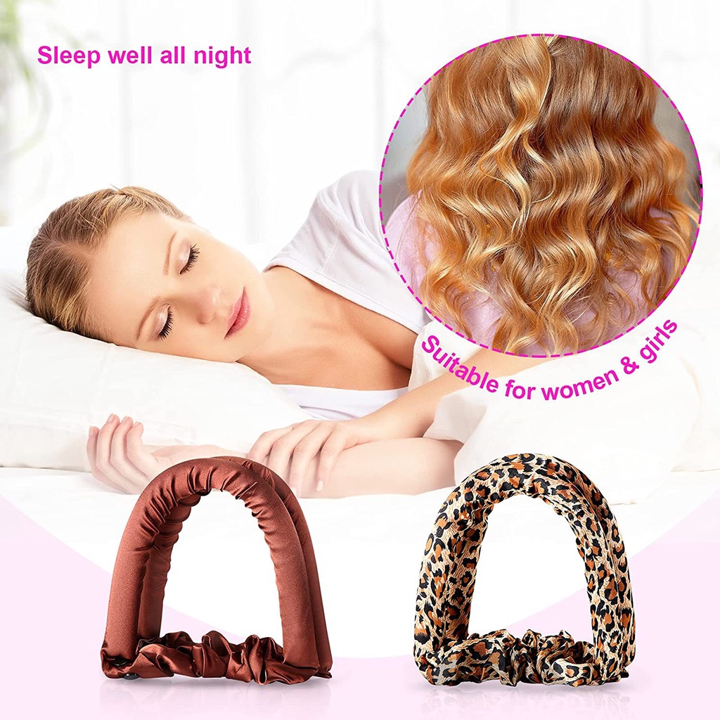 Heatless Curling EVA Rubber Big Wave Hair Curling Button Hairdresser ...